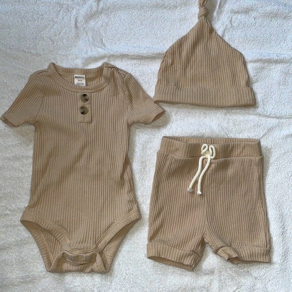 Pl Baby | Matching Sets | Beige Used Like New 3 Piece Set Baby Outfit 9 ...